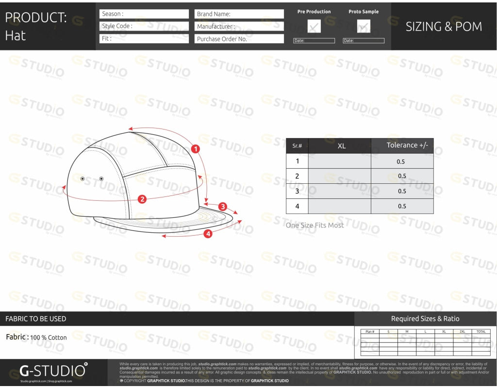 5 PANELS HAT TECH PACK TEMPLATE – shop.graphtick.com