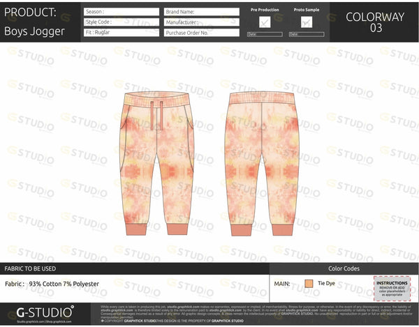 BOYS JOGGER PANTS TECH PACK TEMPLATE - shop.graphtick.com
