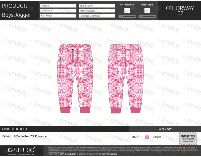 BOYS JOGGER PANTS TECH PACK TEMPLATE - shop.graphtick.com