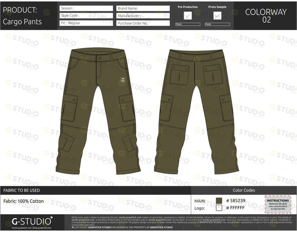 MENS CARGO PANTS TECH PACK TEMPLATE - shop.graphtick.com