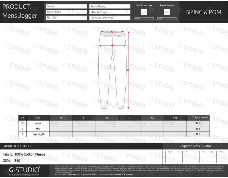MENS JOGGER PANTS TECH PACK TEMPLATE - shop.graphtick.com