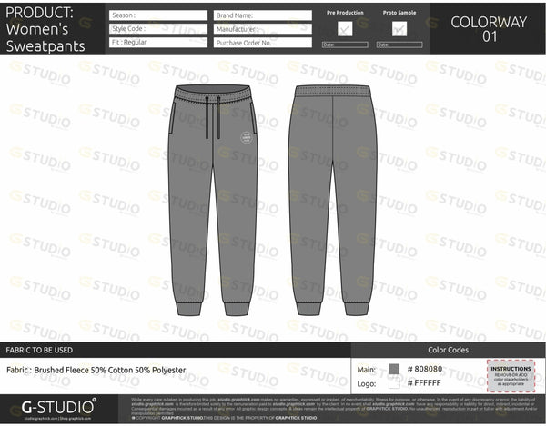 WOMEN`S SWEATPANT TECH PACK TEMPLATE - shop.graphtick.com